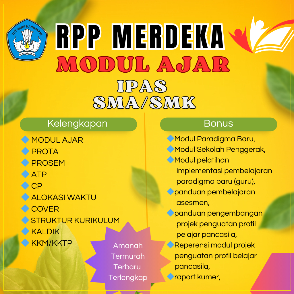 Jual Modul Ajar IPAS Kelas 10 SMA/SMK Kurikulum Merdeka | Shopee Indonesia