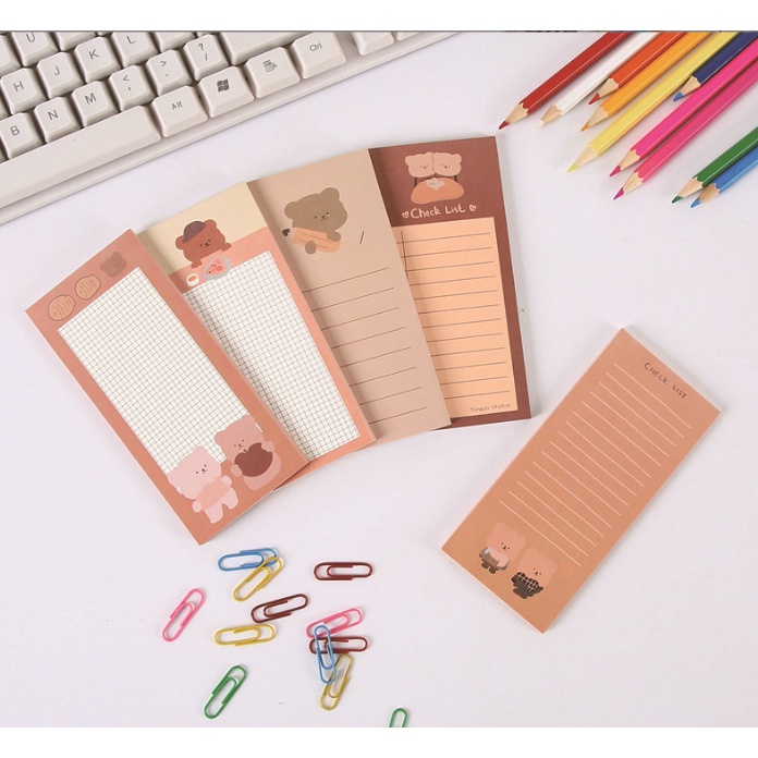 Jual ORIGINAL Little And Times Bear Memo Pad Memo pad atau note pad ...