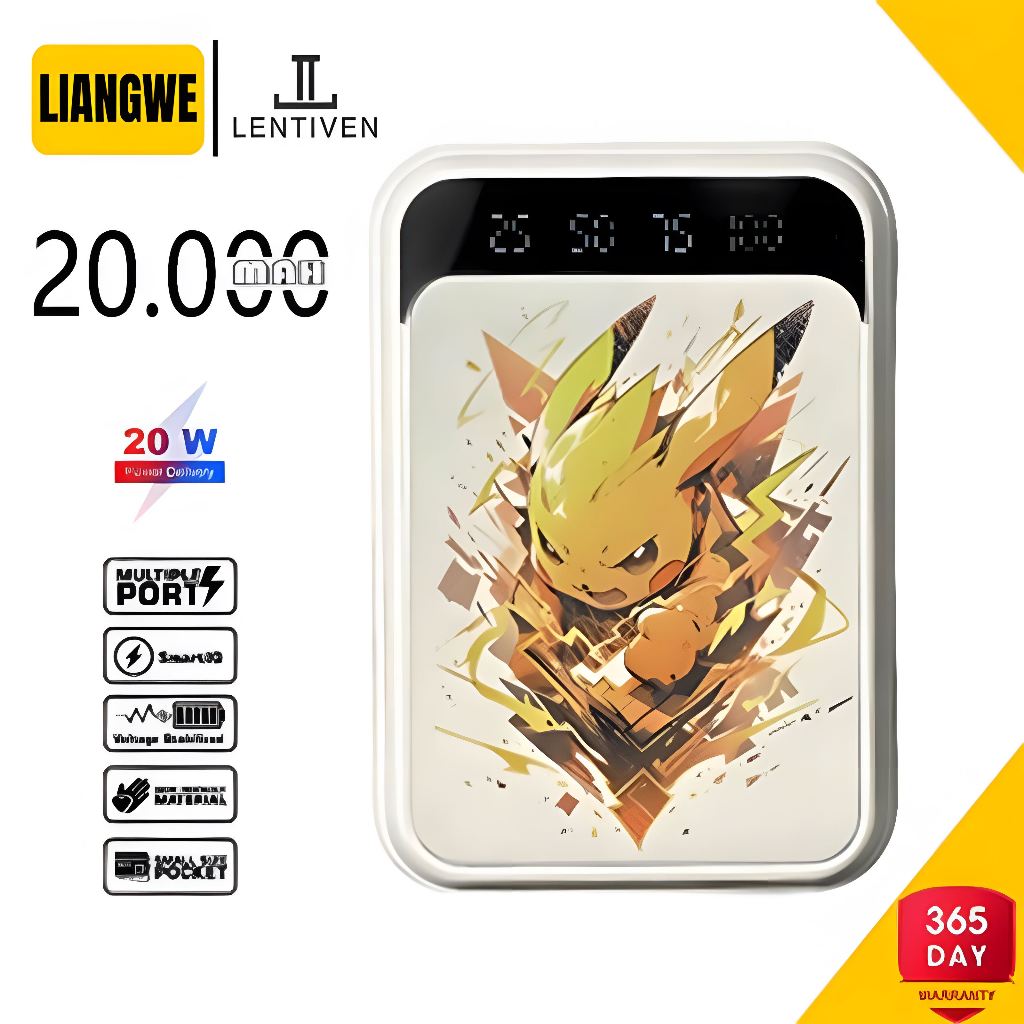 Jual LIANGWE LENTIVEN Powerbank 20000mah Mini Karakter Cute Fast ...