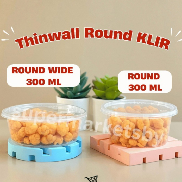 Jual Thinwall KLIR Round 300 ml / Thinwall Bulat 300 ml | Shopee Indonesia