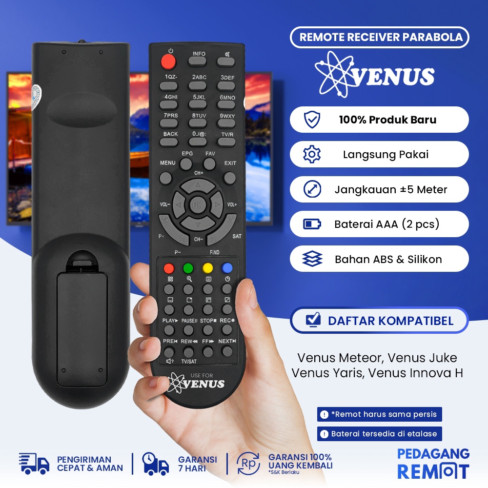 Jual MURMER Remot Remote Receiver Parabola Venus Meteor HD Venus Juke ...