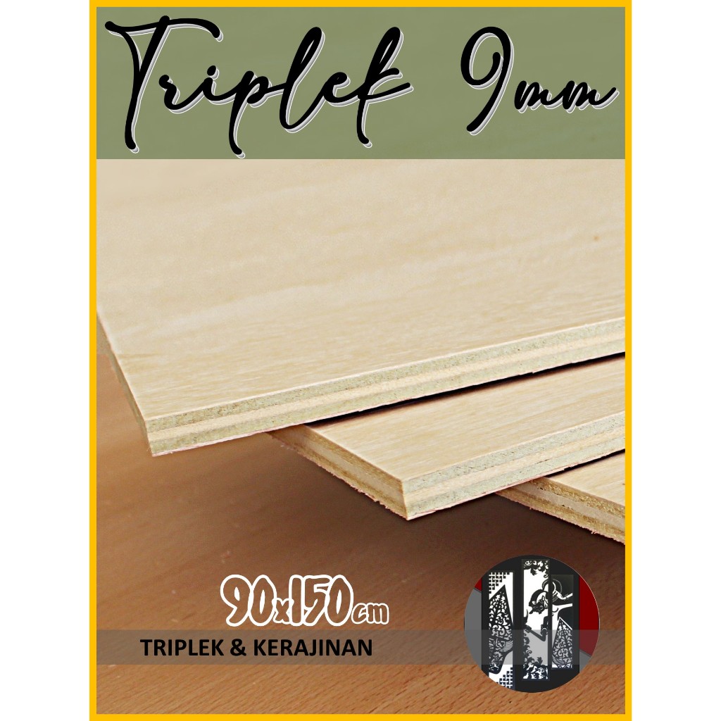 Jual Triplek 9mm 90x150 cm Kualitas Premium Plywood Multiplek 9 mm 90 x ...