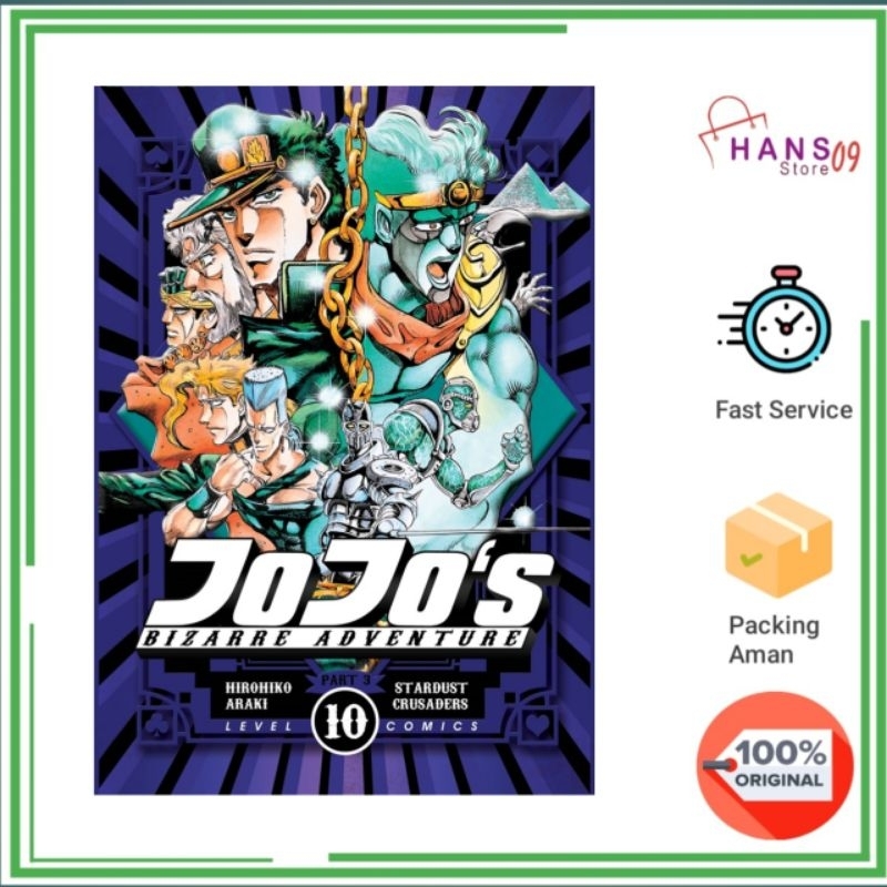 Jual Jojo`s Bizarre Adventure 10 Part 3 Stardust Crusaders | Shopee ...