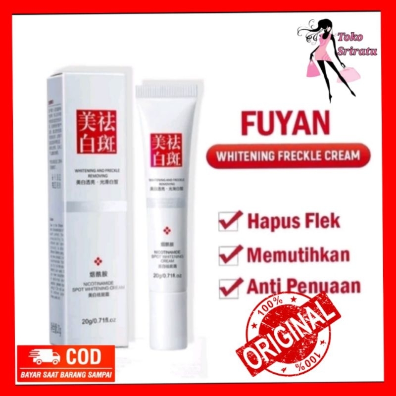 Jual Fuyan Whitening Freckle Cream Remove Dark Spots Anti Freckle / Niacinamide Fade ...