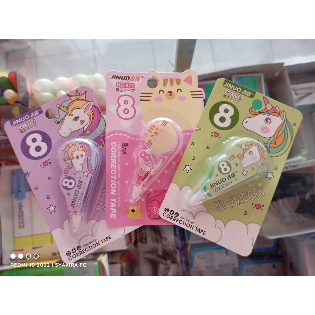Jual tipe-x kertas roll / tape-x pita kertas / correction tape / stepo ...