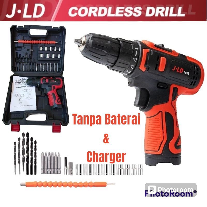 Jual JLD 12V mesin bor baterai bor jld MERAH 12 volt Tanpa baterai ...