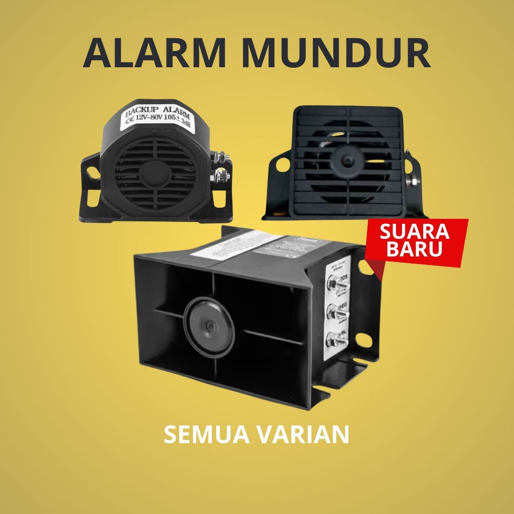 Jual Alarm Mundur All VArian 12-24V/TutTut/Trululut/Alarm Mini/Alarm 3Suara/Beep cepat | Shopee ...