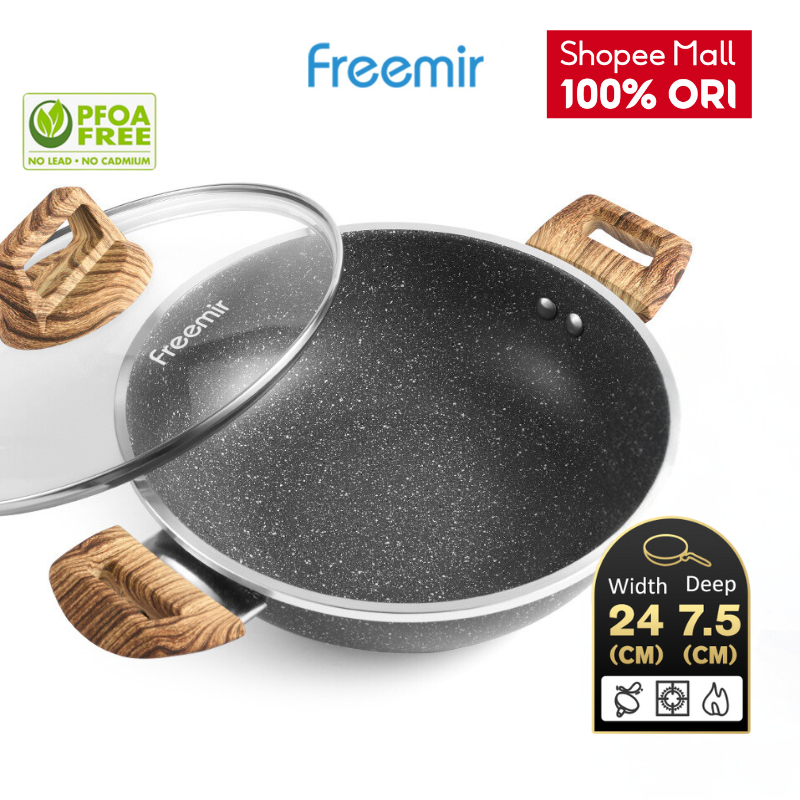 Jual [OFFICIAL MALL] freemir Wajan Panci 24CM Wajan Anti lengket Wajan ...
