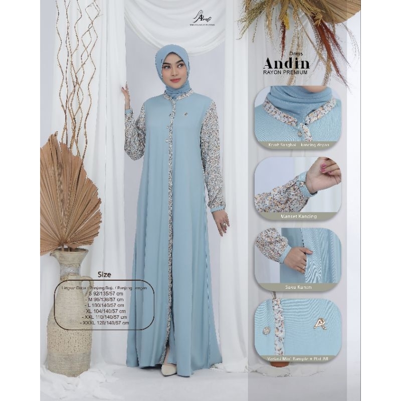 Jual Dress AR Rafi Couple Terbaru - Andin Dress Mom & Kids - Gamis ...