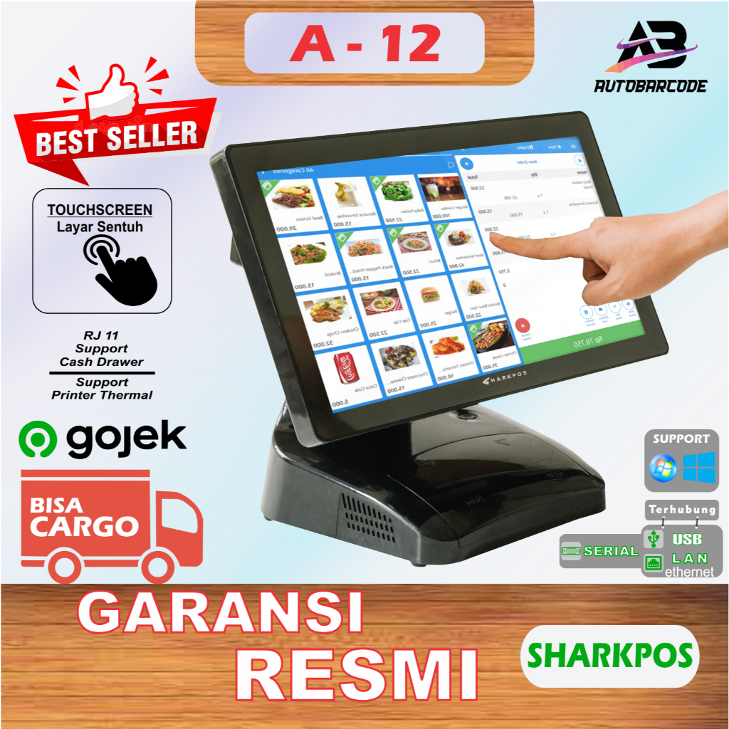 Jual All In One Mesin Kasir Sharkpos A-12 Windows Single Display ...