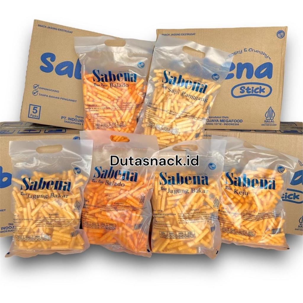 Jual 1 karton snack SABENA NEW ISI 6 karung 1kg MIX rasa bisa COD ( NEW ...