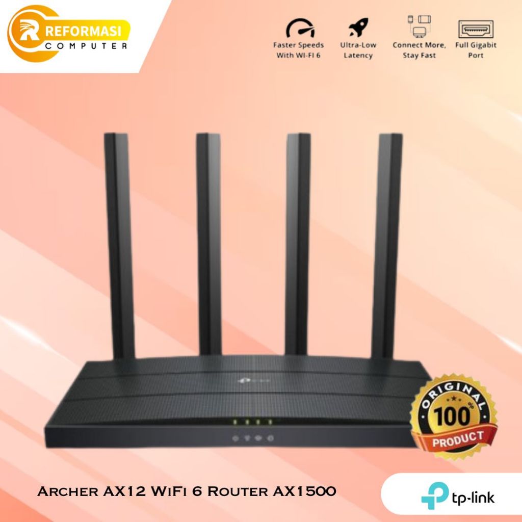 Jual TP-LINK ROUTER TP-Link Archer AX12 WiFi 6 Router AX1500 tp link ...