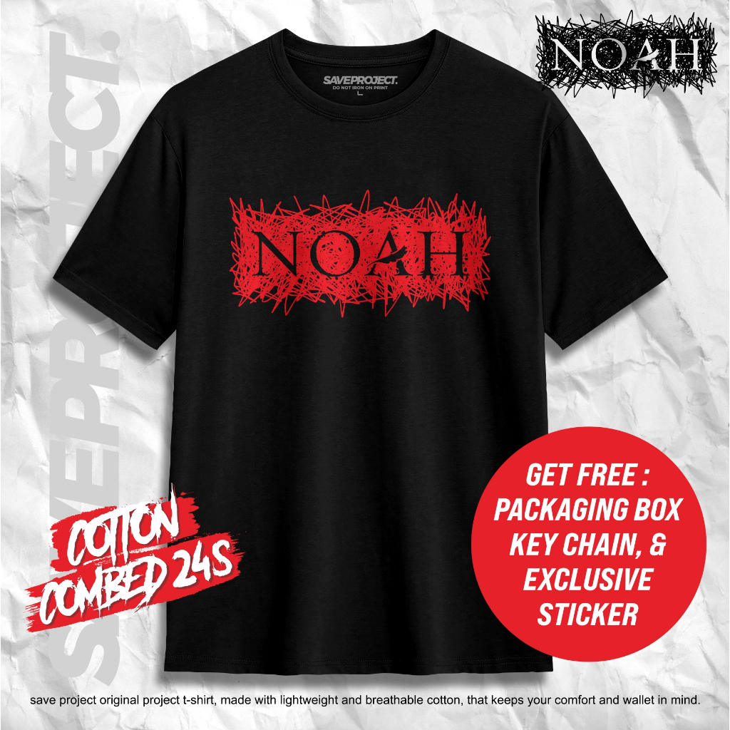 Jual SAVE. Project | T-Shirt NOAH "SCRIBBLE" Logo | Merchandise Sahabat ...