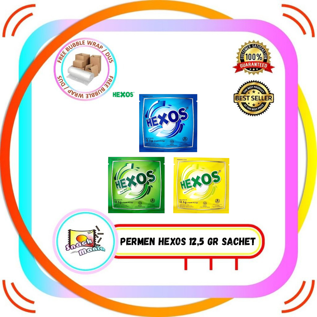 Jual Permen HEXOS Barley Lemon Mint Candy 12,5 gr Sachet | Shopee Indonesia