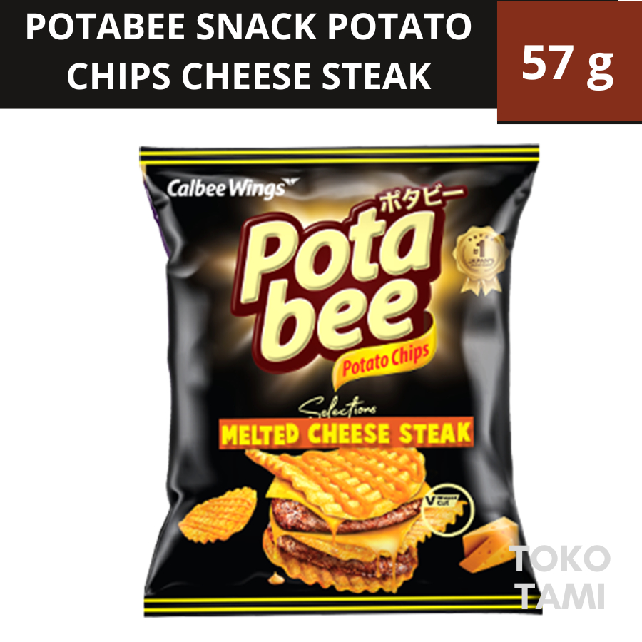 Jual Potabee Snack Potato Chips Melted Cheese Steak Kripik Kentang 57g ...