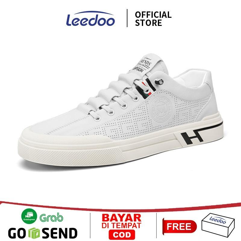 Jual Leedoo Sepatu Sneakers Pria Casual Sepatu Kerja Kuliah Sepatu Kulit Formal Sepatu Jogging ...