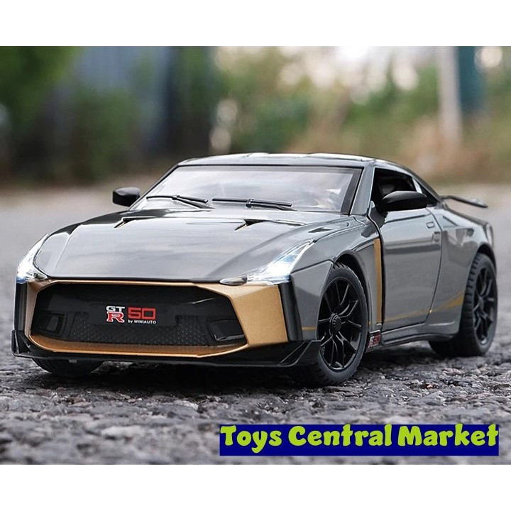 Jual Die cast MINI AUTO miniatur mobil NISSAN GT R50 skala 1:24 ...