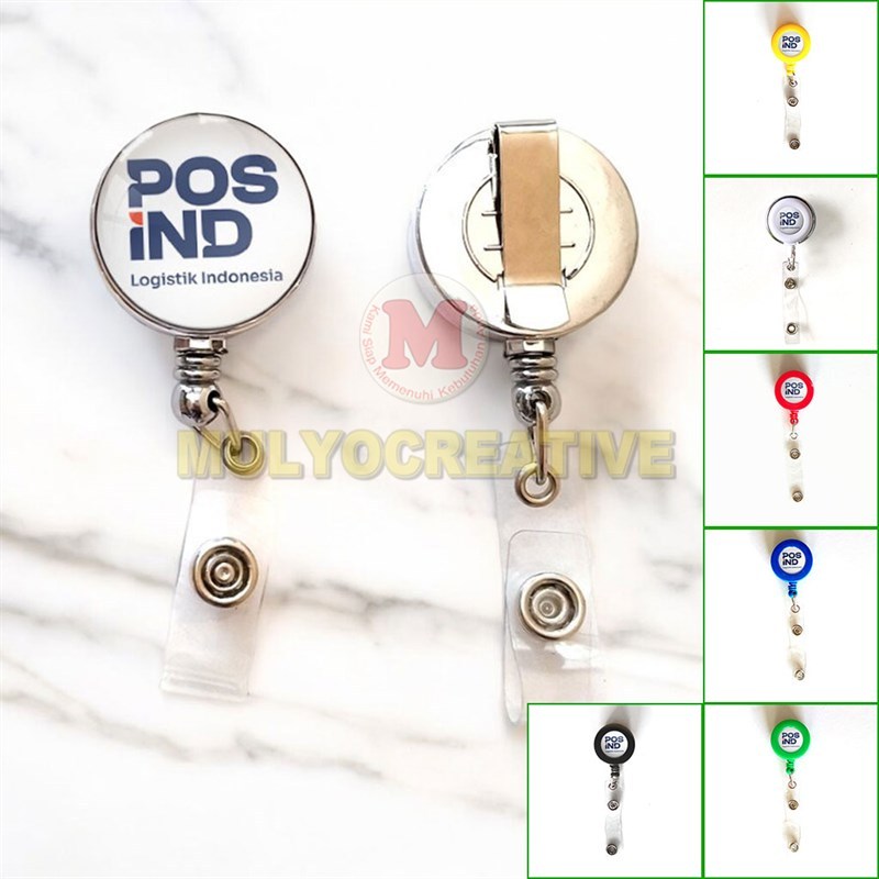 Jual ID Card Yoyo POS IND Gantungan ID Card Holder Logo Baru Pos ...