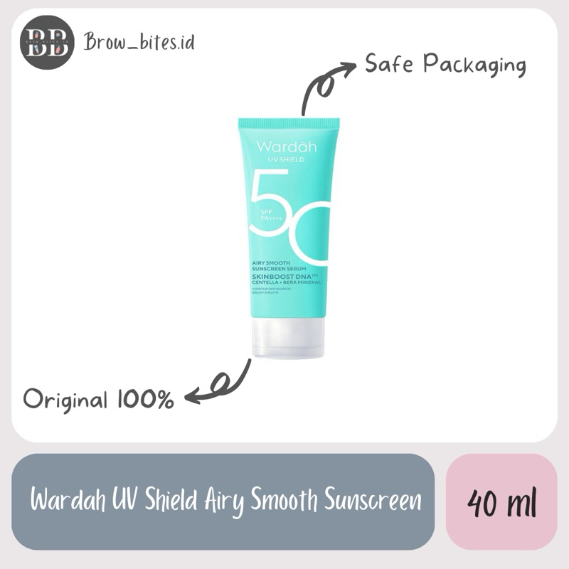 Jual Wardah UV Shield Airy Smooth Sunscreen Serum SPF 50 PA ...