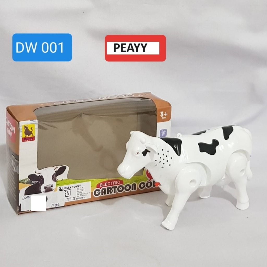 Jual mainan sapi bisa berjalan dan bersuara DW01 animal electric ...