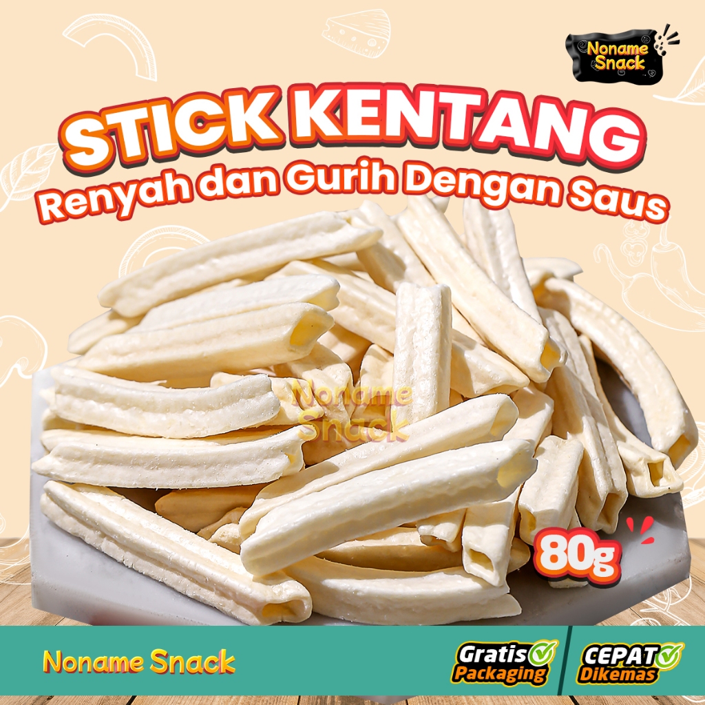 Jual NoName Snack - Stick Kentang Potato Saose Cemilan Grosir 80gr ...