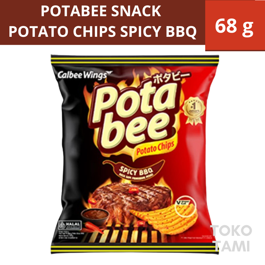 Jual Potabee Snack Potato Chips Spicy BBQ Kripik Kentang 68g | Shopee ...