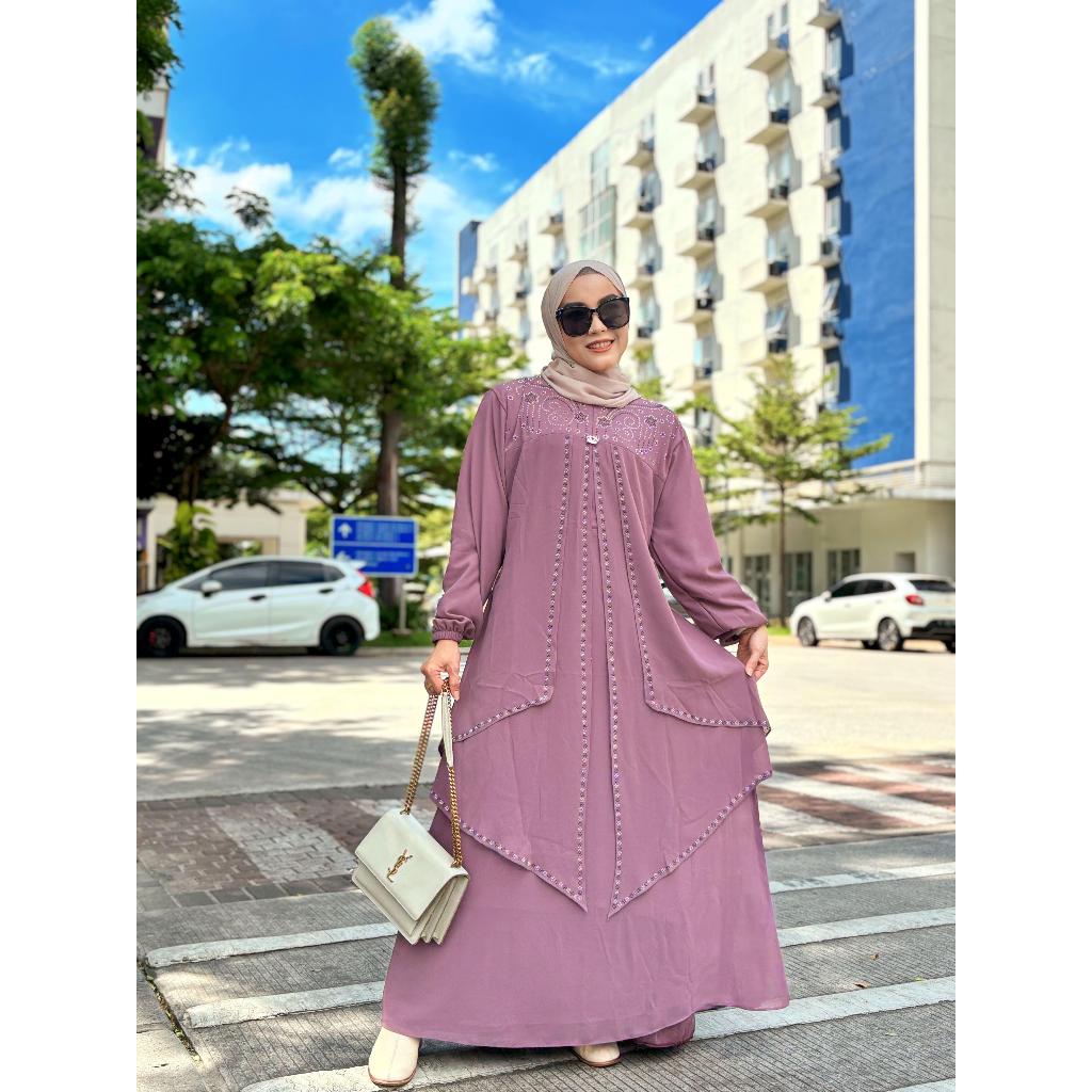 Jual SHAFA Dress By Refi collection Ceruty babydoll Busui | Shopee Indonesia