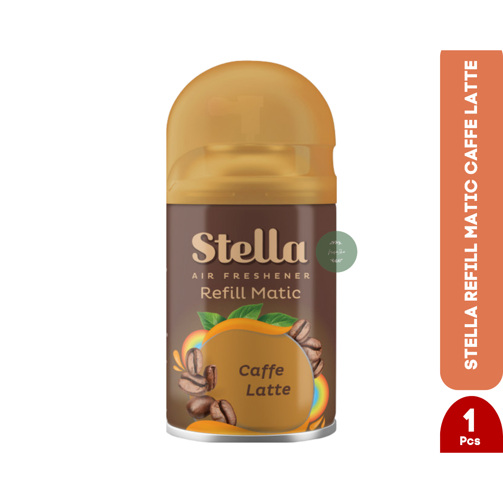 Jual STELLA MATIC REFILL PREMIUM 160 ml Caffe Latte - Refill Pengharum ...