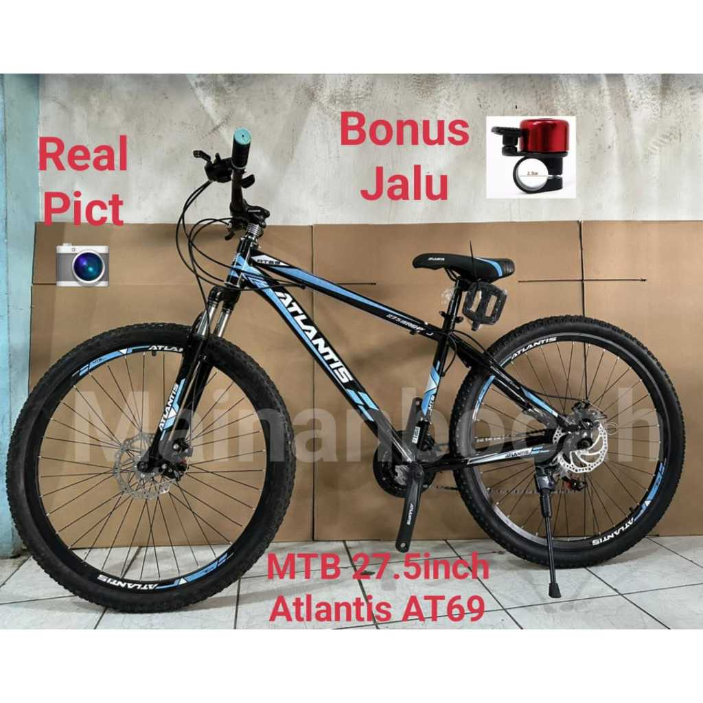 Jual [BONUS JALU] Sepeda Gunung MTB Atlantis AT 69 27,5 Inch | Shopee ...