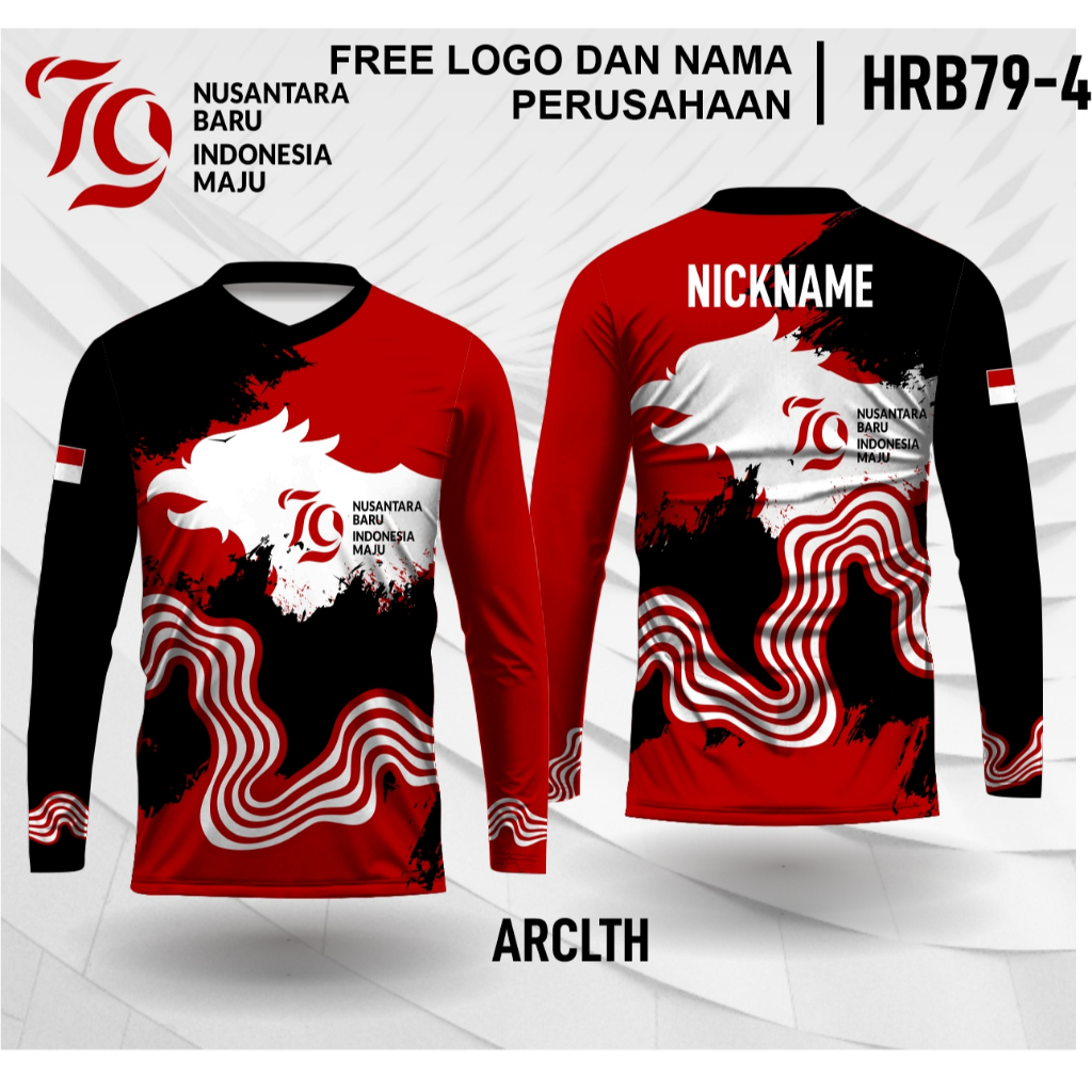 Jual Jersey HUT RI 79 baju kemerdekaan 17 Agustus dirgahayu INDONESIA | Shopee Indonesia