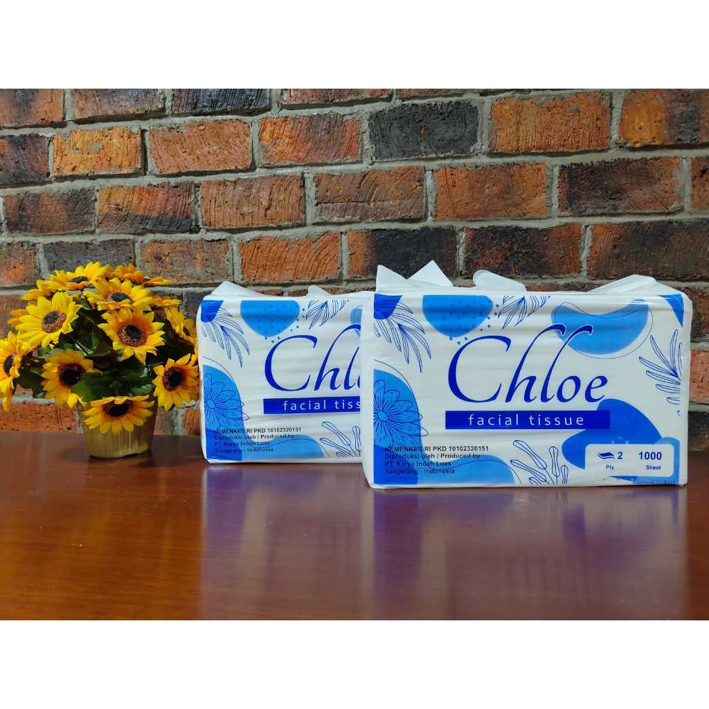 Jual Tissue CHLOE 1000 s 2 ply/ Facial Tissue 1000/ Tissue muka/Tissue ...