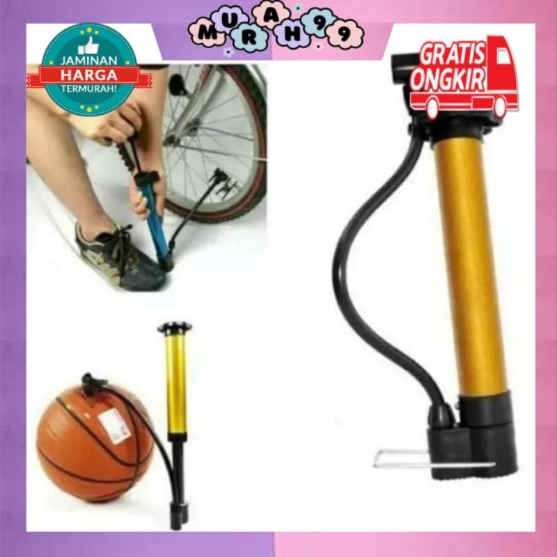 Jual Pompa Angin Mini Portable Pompa Angin Ban Sepeda Balon Bola ...