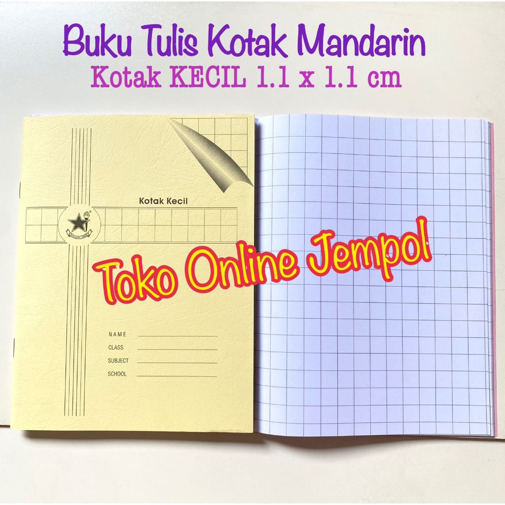 Jual Buku Tulis Kotak KECIL Mandarin chinese writing small book ...