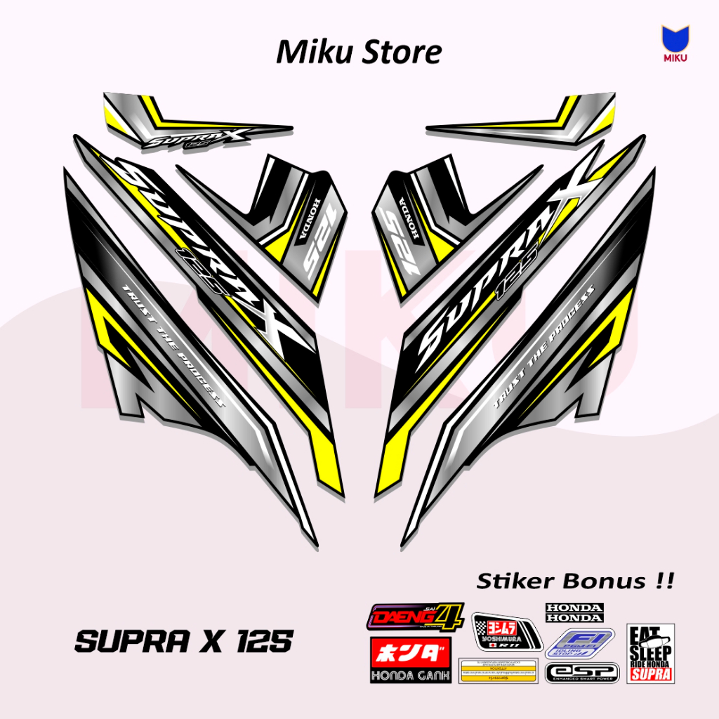 Jual STRIPING STIKER STICKER SP56D MOTOR HONDA SUPRA X 125 KPH BATMAN ...
