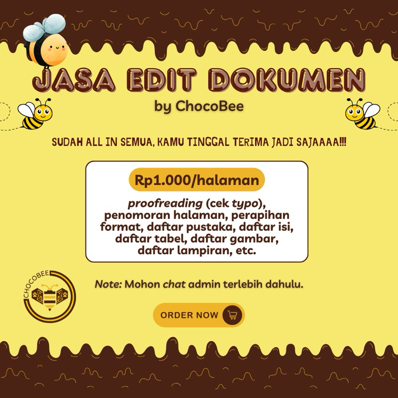 Jual JASA EDIT DOKUMEN | MERAPIKAN FILE WORD | FREE REVISI | Shopee ...