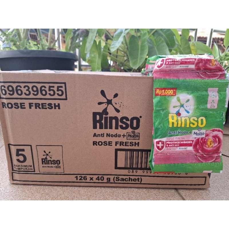 Jual RINSO BUBUK 40 GR (126 PCS) DUS | Shopee Indonesia