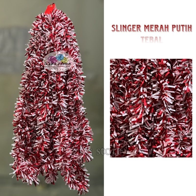 Jual slinger merah putih tebal DM36 8cm/2m 17 agustus dirgahayu ...