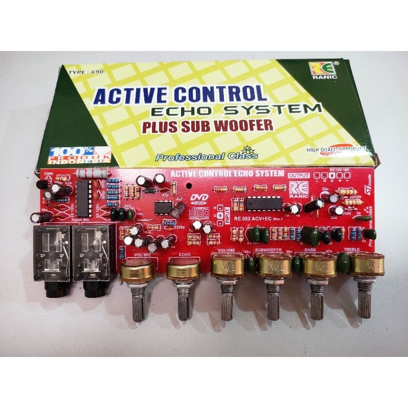 Jual Kit tone control stereo mic echo subwoofer karaoke ( 690 ...
