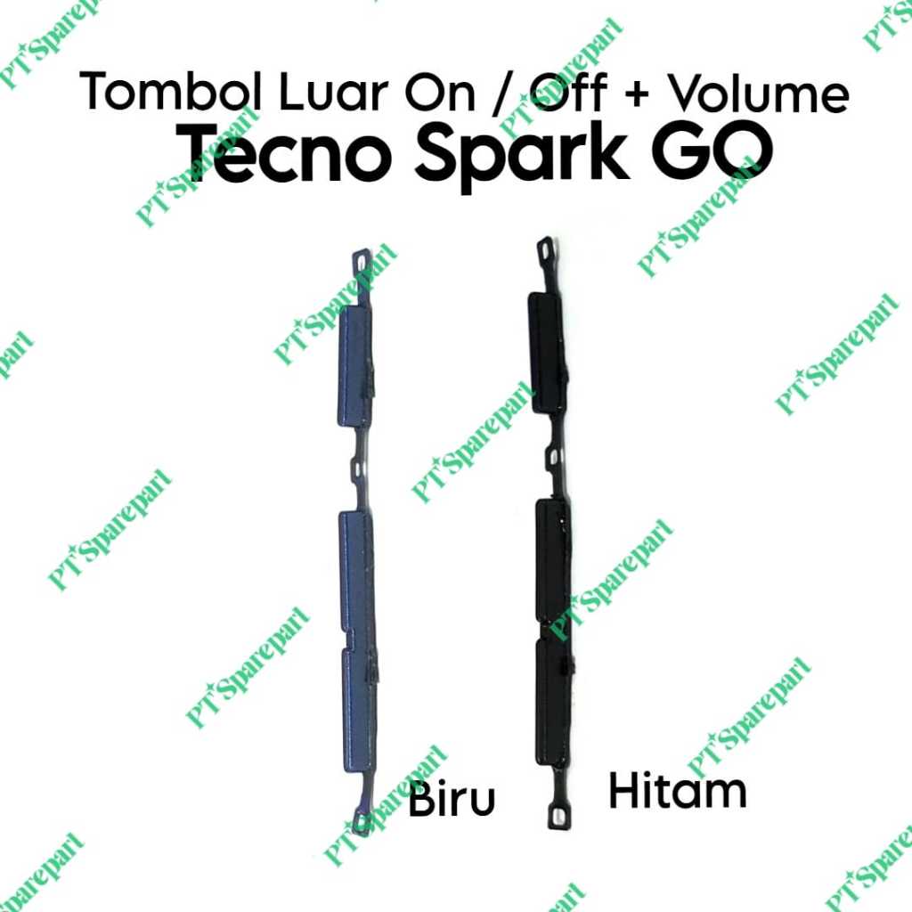 Jual Tombol Luar 1 Set Power On Off + Volume Tecno Spark GO / KC1 - Button Casing Plastik ...