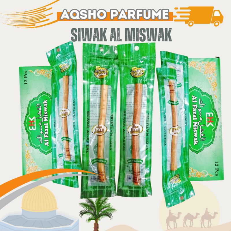 Jual Siwak Miswak Al Fazal Original Alami Tanpa Pengawet | Shopee Indonesia