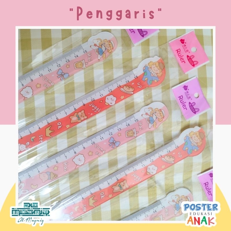 Jual Penggaris Anak Sekolah | ukuran 15 cm | lucu | Akrilik | Shopee ...