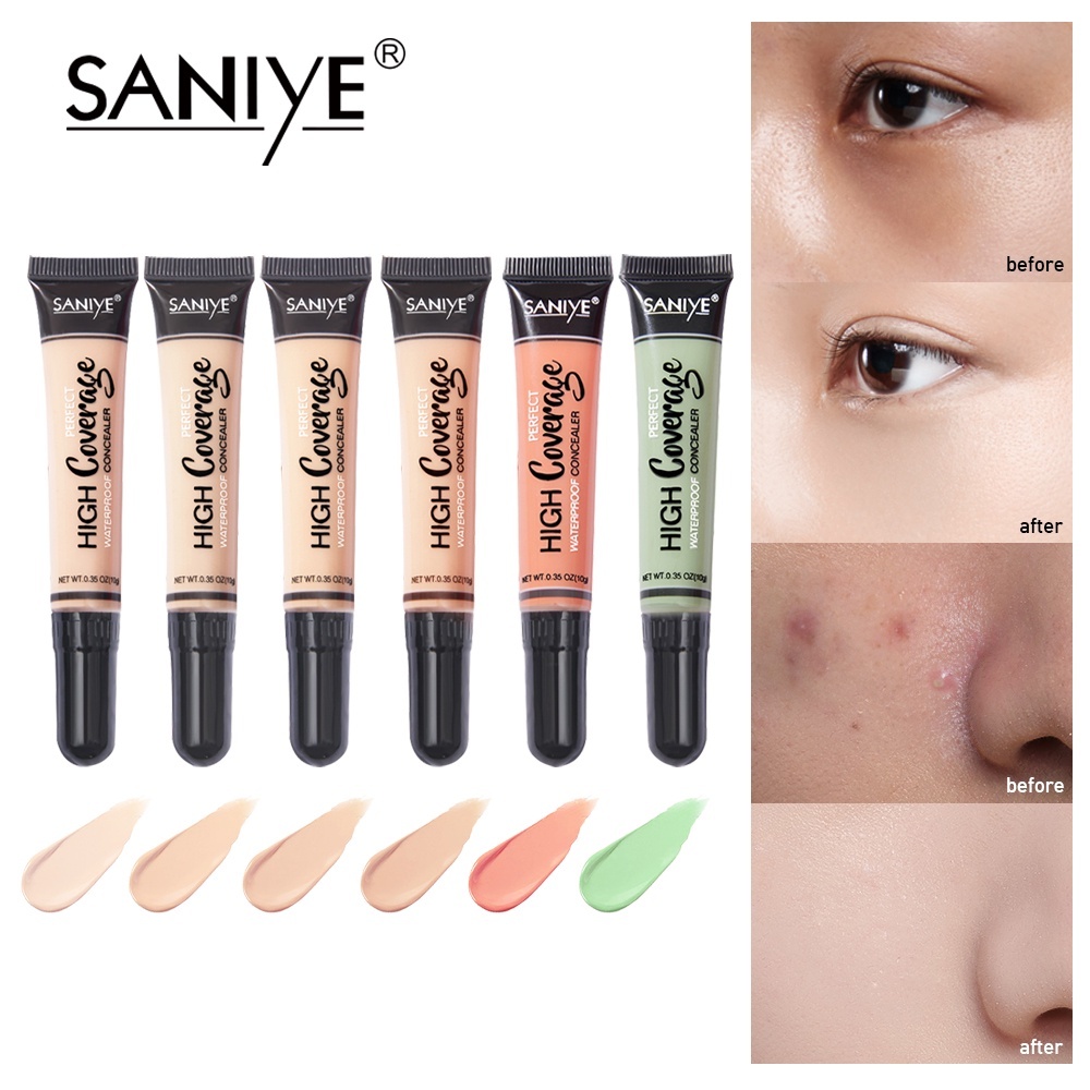 Jual SANIYE [BPOM] Concealer Waterproof Wajah Full Coverage Color ...