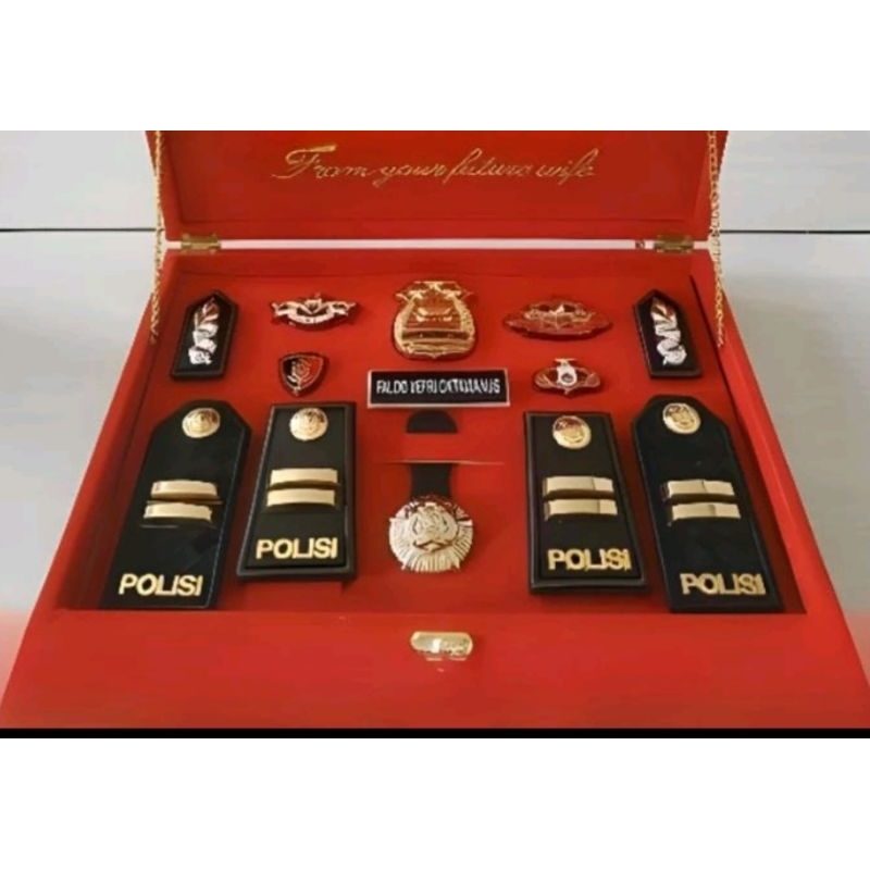 Jual pangkat iptu paket iptu pdh pdu polri custom | Shopee Indonesia