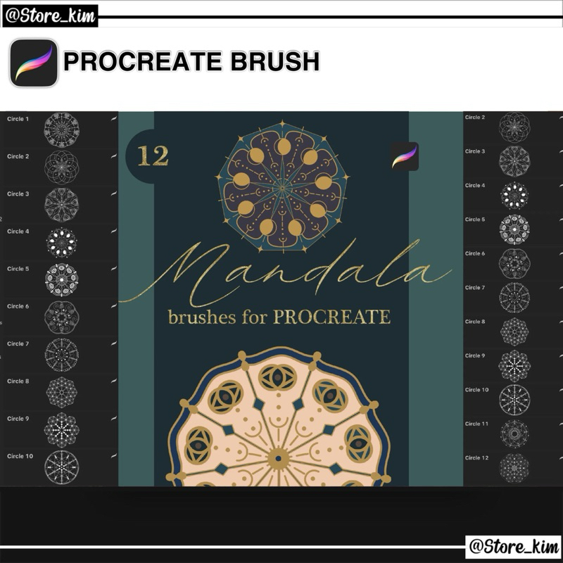 Jual Mandala Brushes for Procreate - Procreate Brushes | Shopee Indonesia