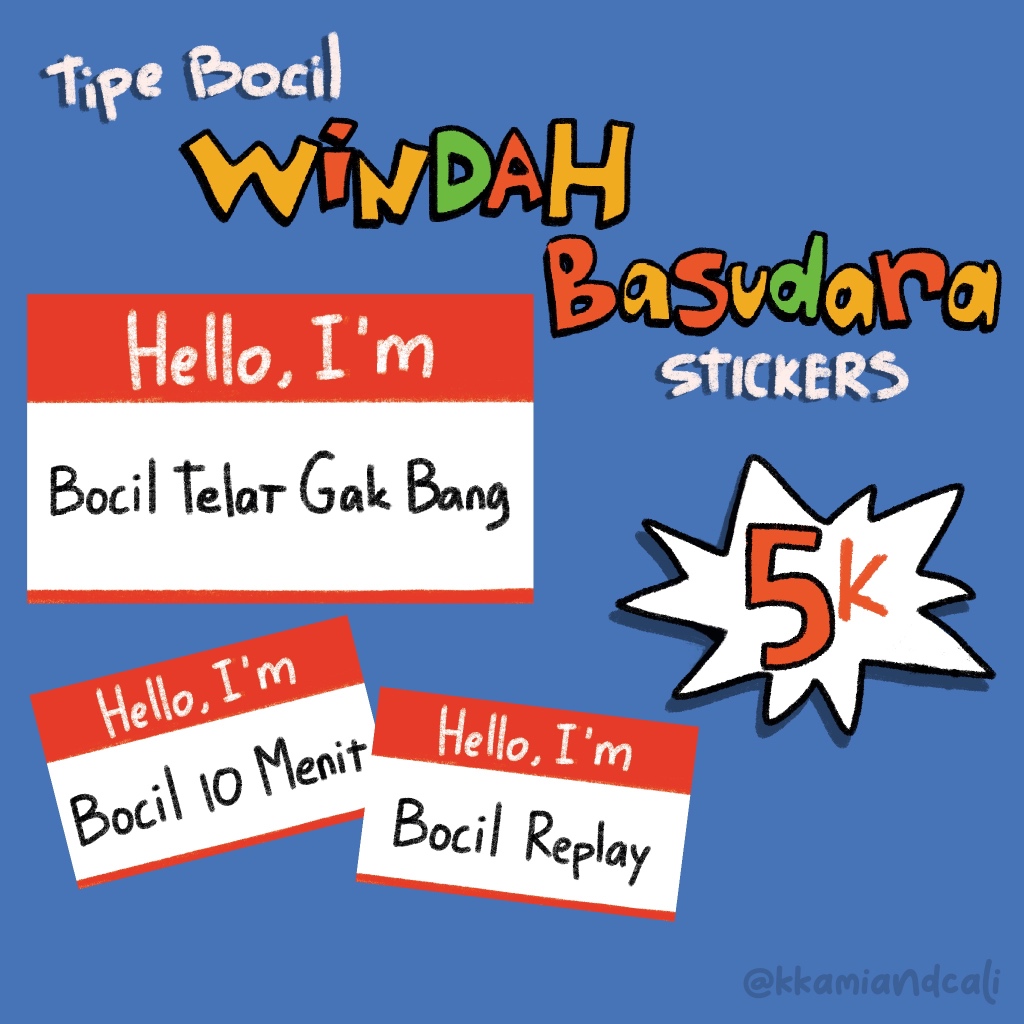 Jual Windah Basudara Bocil ID Card / Identification Card / Name Card ...