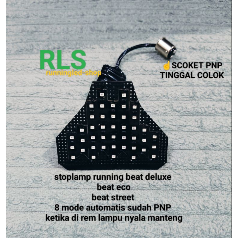 Jual lampu stop rem running beat deluxe beat eco beat street 8 mode ...