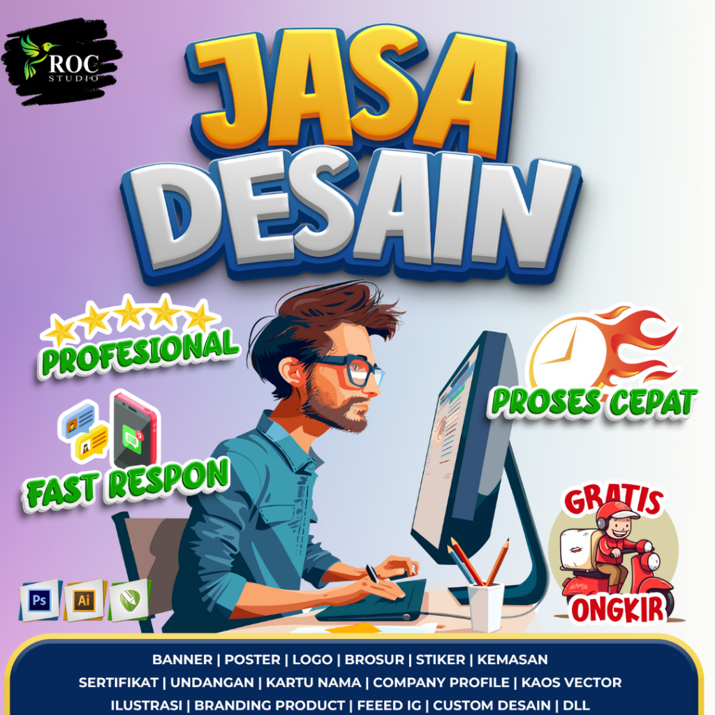 Jual JASA DESAIN GRAFIS, DESAIN LOGO, DESAIN BANNER, SPANDUK, STICKER, POSTER, BROSUR, UNDANGAN ...