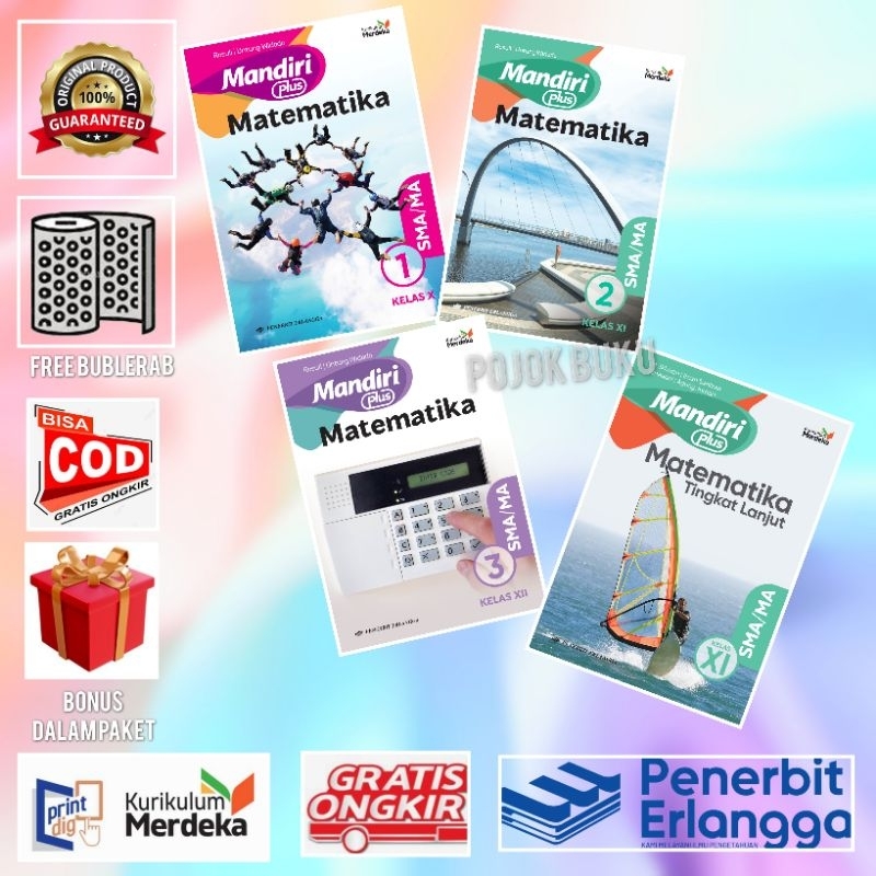 Jual Buku MANDIRI Plus MATEMATIKA SMA/MA Kelas 10 11 12 KM Merdeka Erlangga | Shopee Indonesia