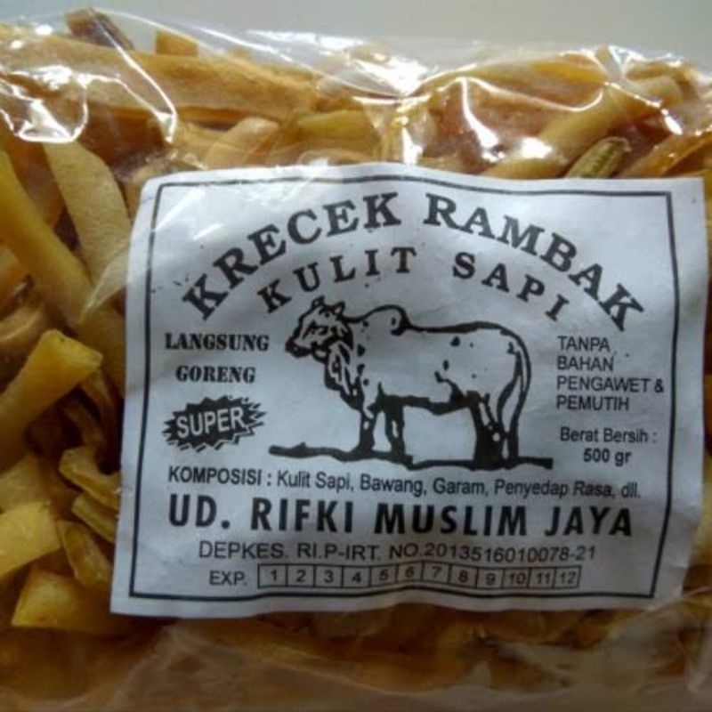 Jual kerupuk rambak sapi mantah 500gr | Shopee Indonesia