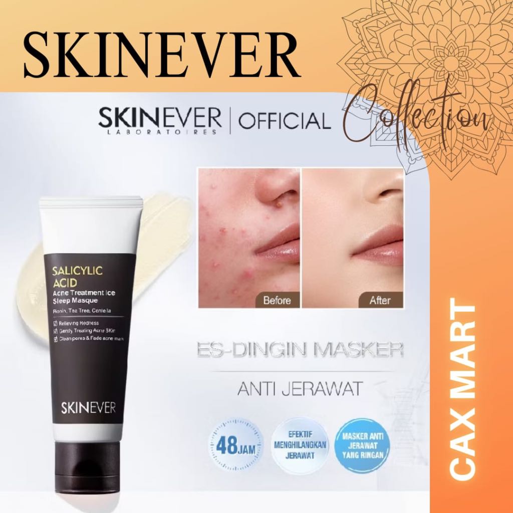 Jual SKINEVER Salicylic Acid Acne Treatment Ice Sleep Masque Acne 55ml ...